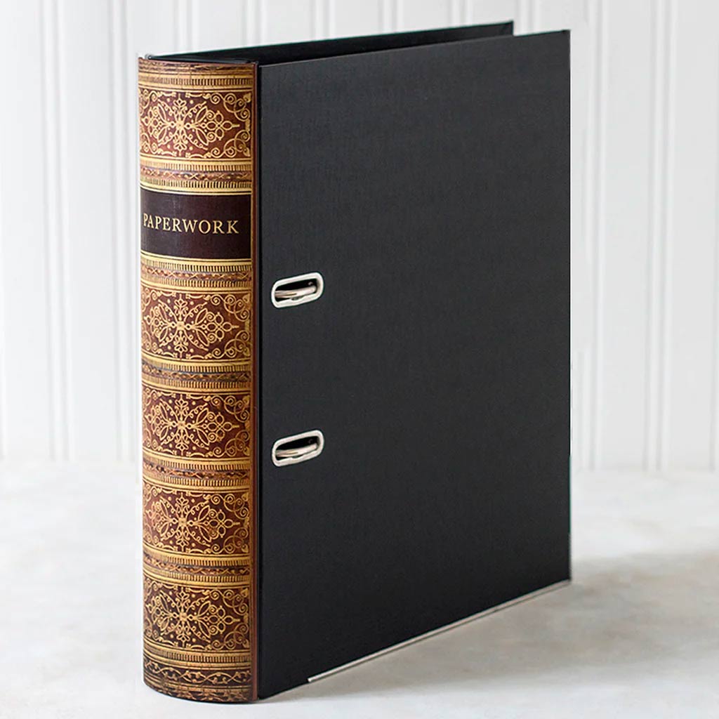 Lever Arch Book File / Ring Binder - Antique - Choose Your Colour & Ti