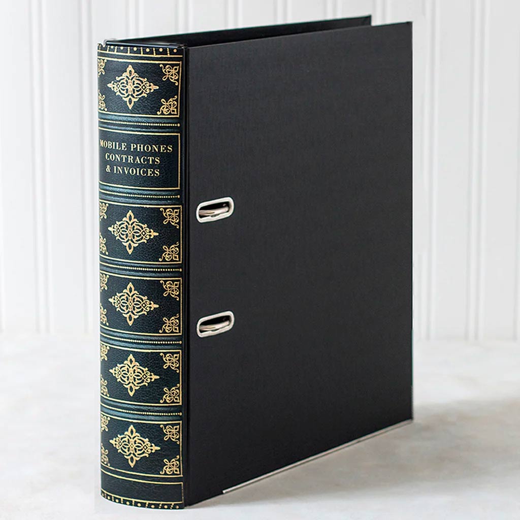 Lever Arch Book File / Ring Binder - Antique - Choose Your Colour & Ti